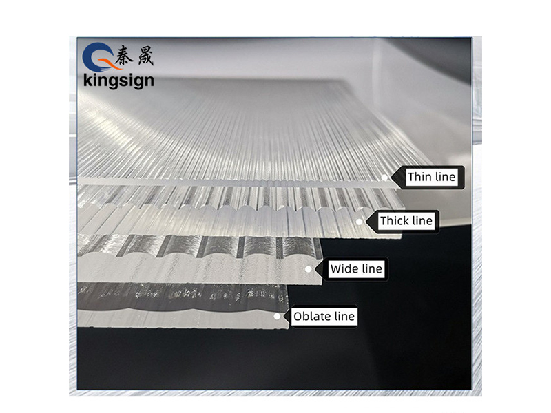 Fluted acrylic sheet_New design product_KINGSIGN INDUSTRY (CHINA) LIMITED.